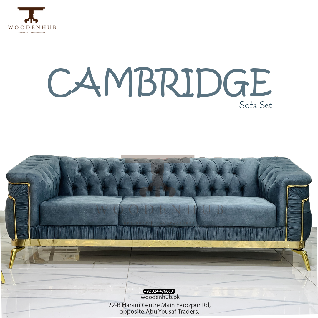 CAMBRIDGE SOFA SET – WOODEN HUB