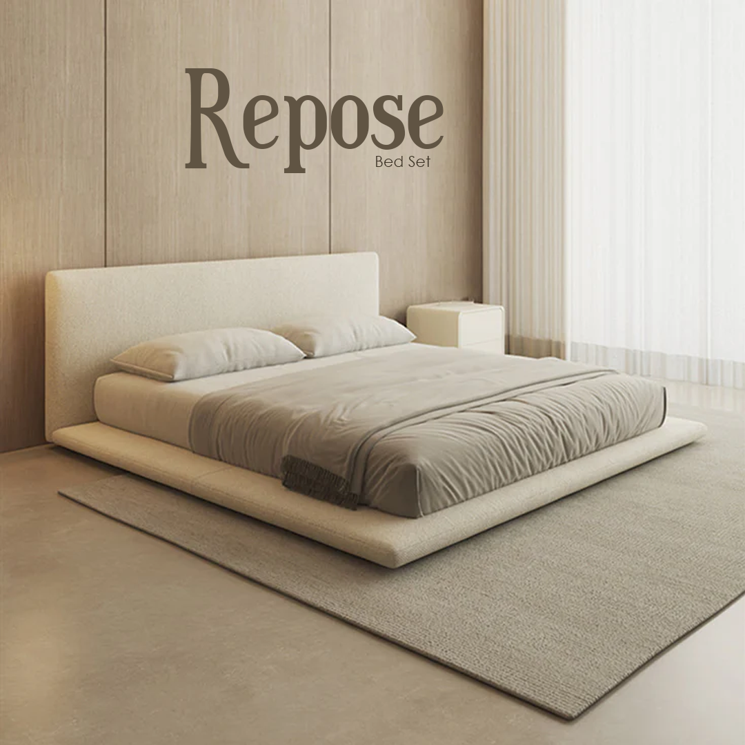 Repose Bed Set (Bed+Side Tables) – WOODEN HUB